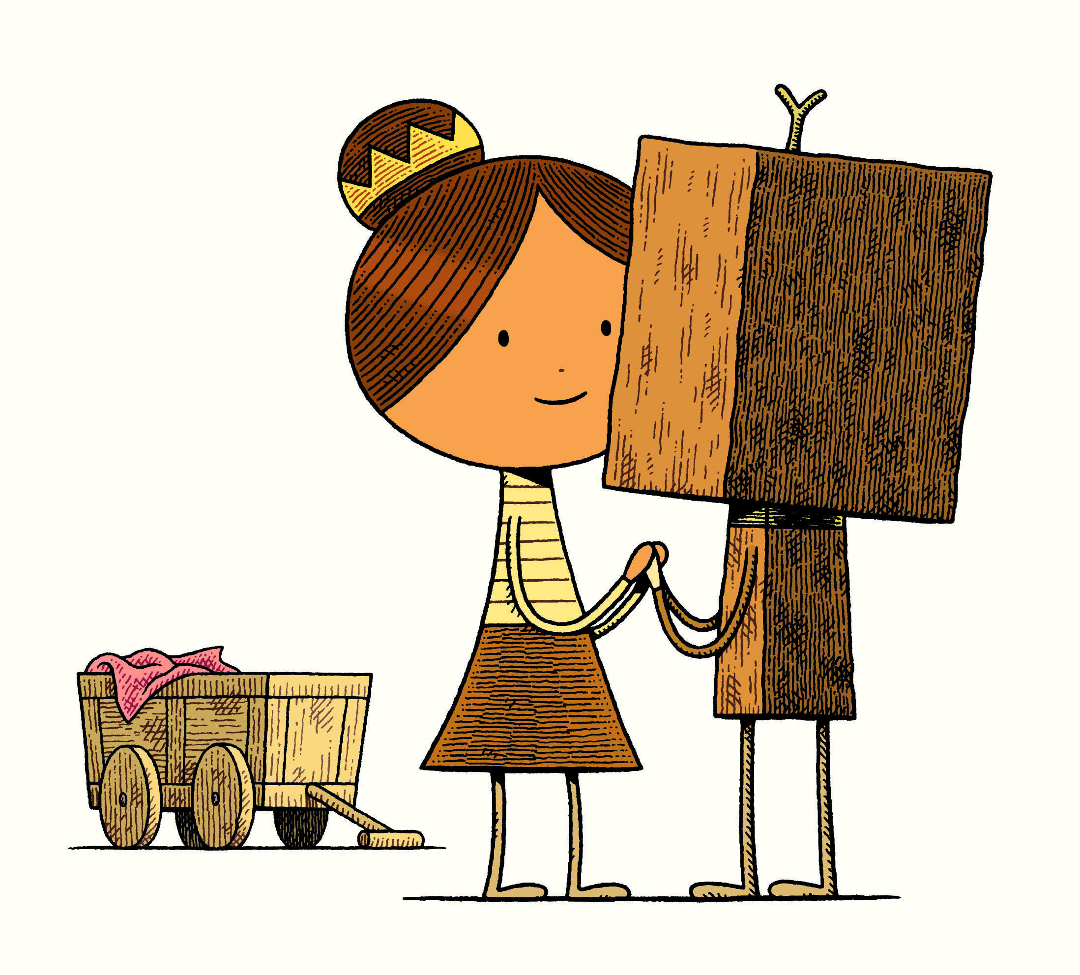 Le petit robot de bois et la princesse bûche de Tom Gauld ...
